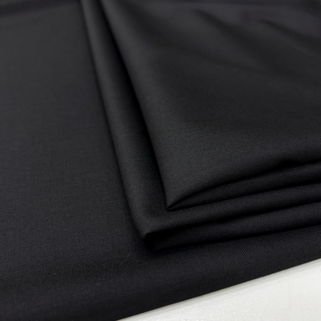Black Classic Apparel 100% Wool Gabardine Fabric, Jacket-pants-suit ...