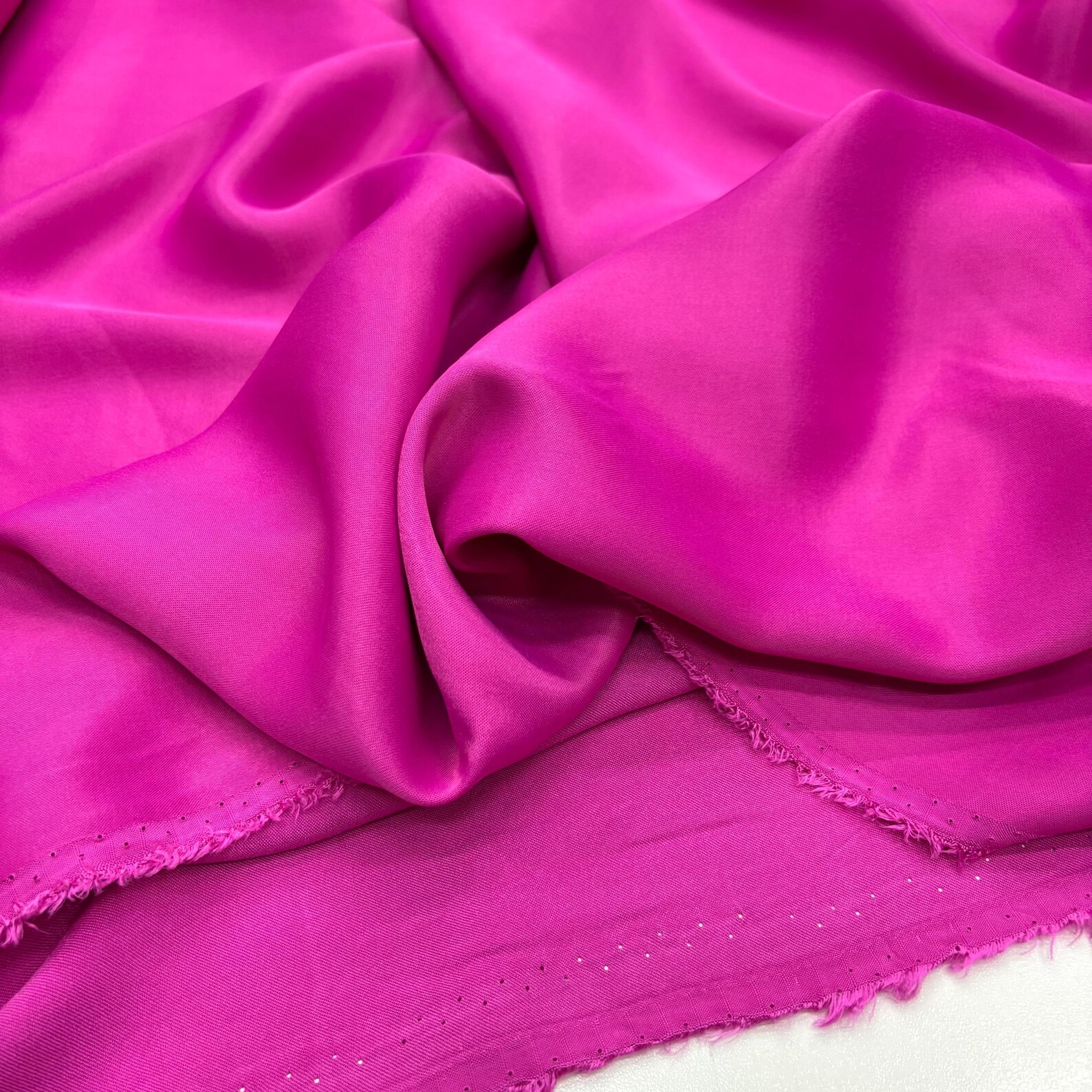 Fuchsia Rayon Cotton Cupro Fabric – Wrinkle-resistant Soft Drapey for ...
