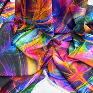 Italian Design Colorful Silky Satin Fabric, Satin-chiffon,clothing ...