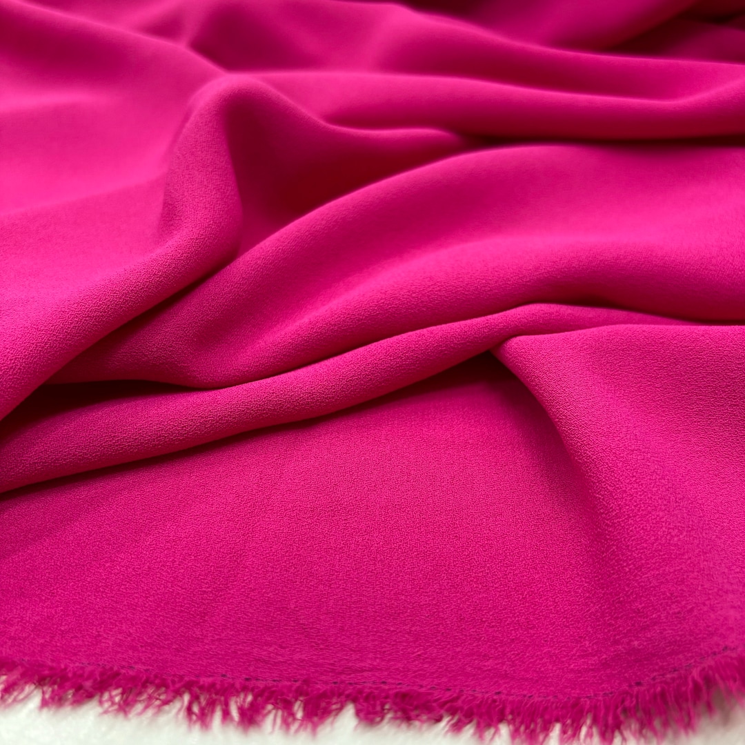 Fuchsia Stretch Italian Crepe Fabric, Fashion Clothing-dress-blouse ...