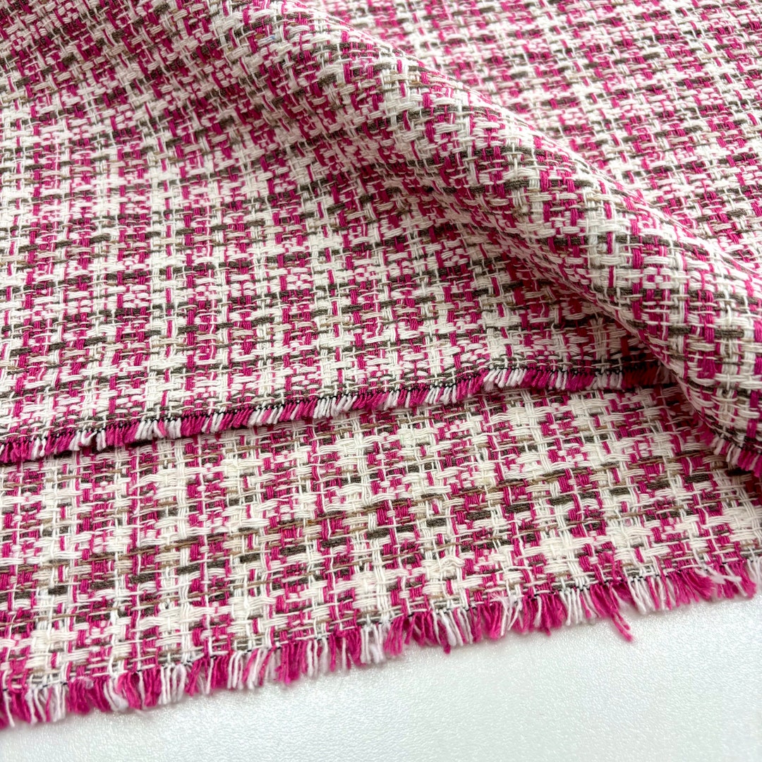 Smoke Gray Lightweight Cotton Tweed Fabric – Soft Material for Jackets ...