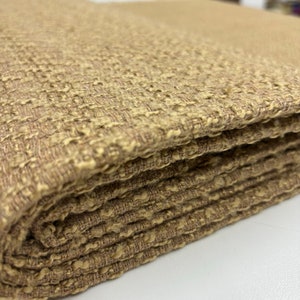 Classic Wool Cotton Light Brown Tweed Fabric – Soft Material for ...