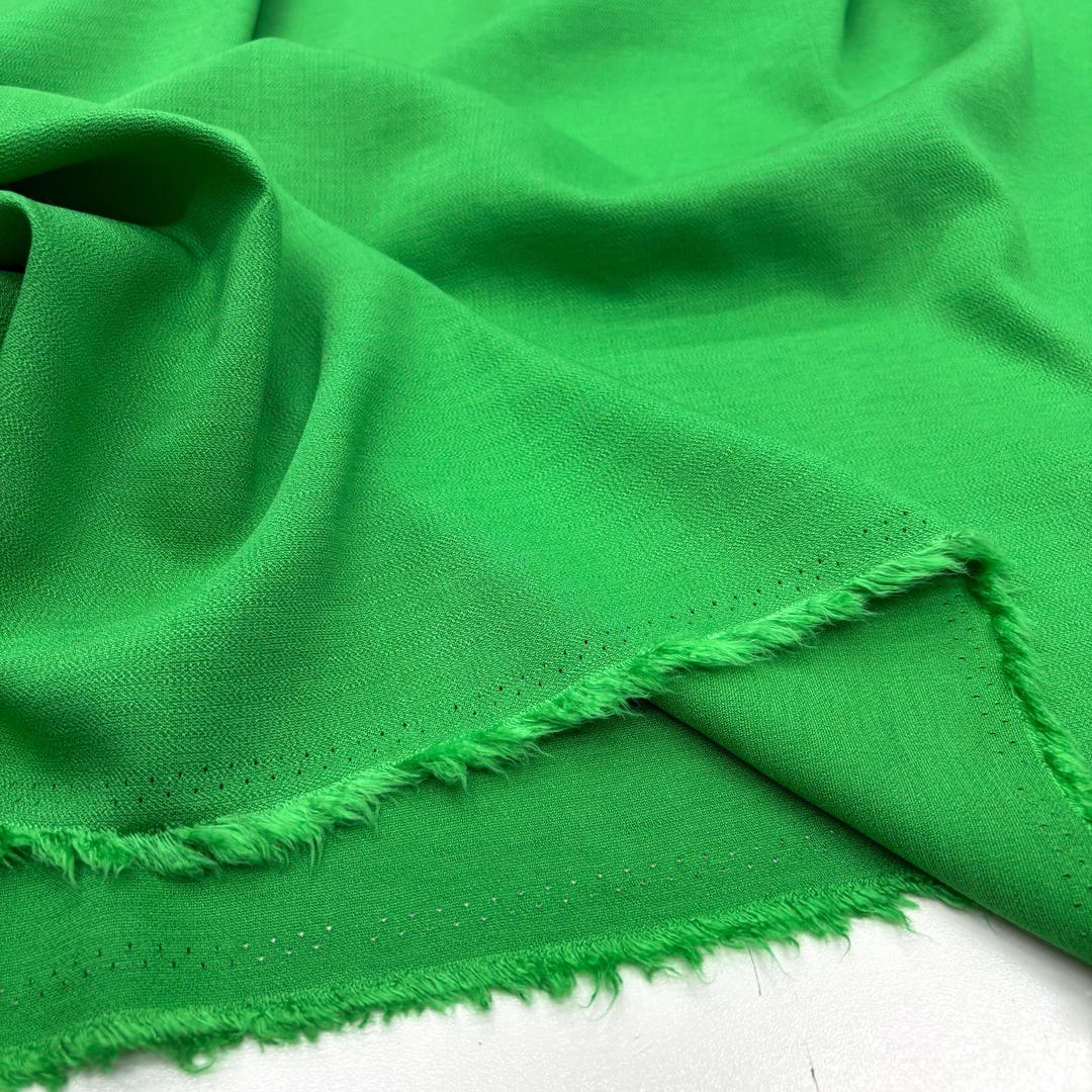 Wrinkle-resistant Green Linen Fabric – Durable Lightweight Material ...