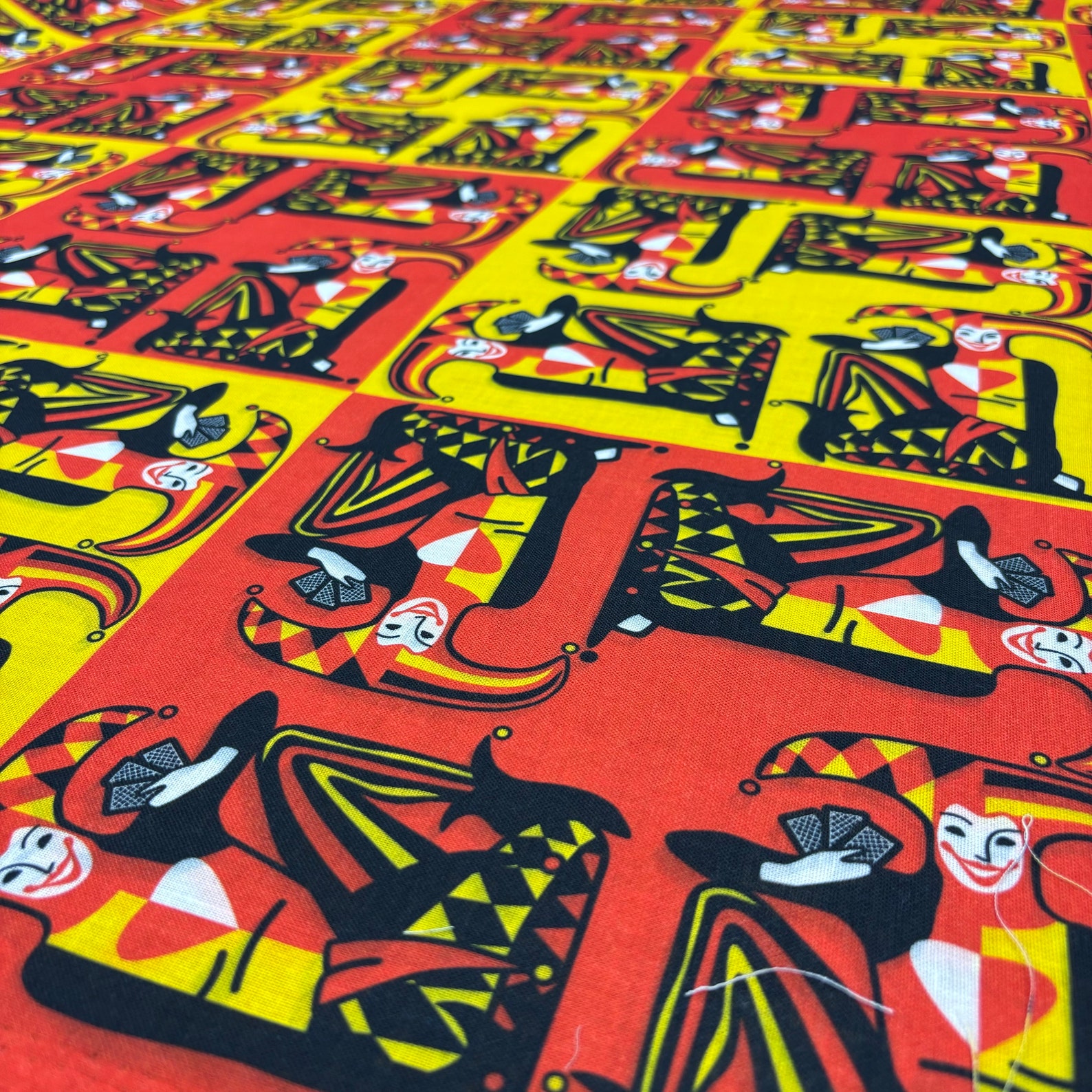 Italian Linen Fabric: Abstract Jester Design, Fashion & Home Textile ...
