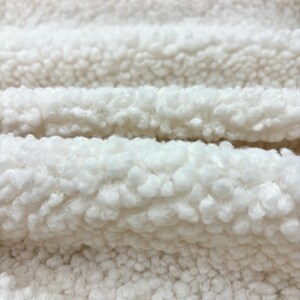 High Quality Boucle Teddy Fabric White, Upholstery Fabric by Yard ...