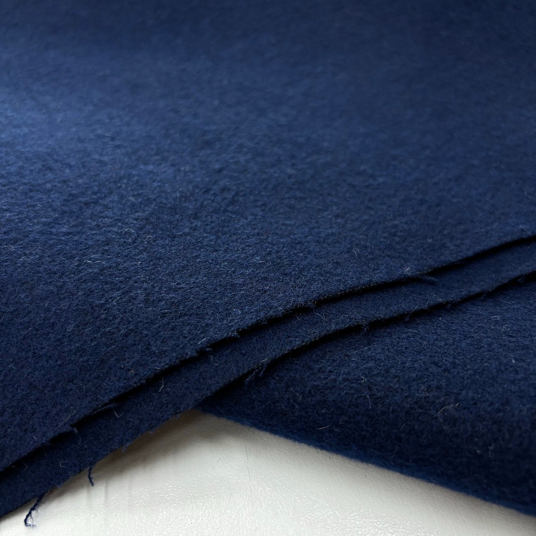 Navy Blue Coat Fabric – Wool Material for Jackets, Pants & Winter ...