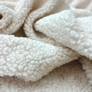 High Quality Boucle Teddy Fabric White, Upholstery Fabric by Yard ...