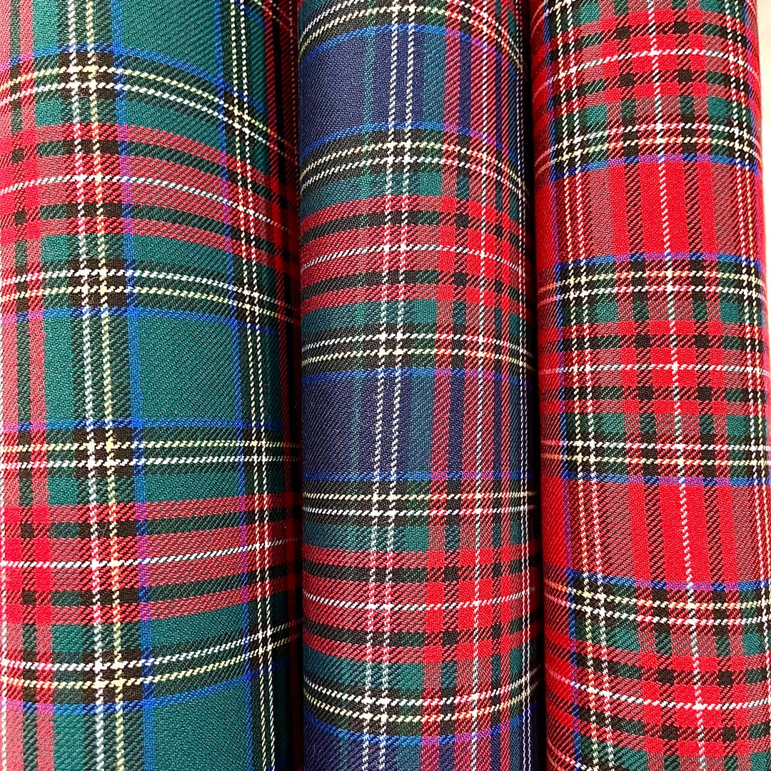 Red-green Plaid Cotton Fabric for All Christmas Decor and Apparel ...