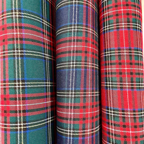 Plaid Fabric - Etsy