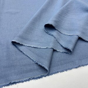 Washed Blue Linen Fabric: Soft Drapey Linen for Sewing - Etsy