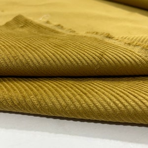 Mustard Color 100% Cotton Luxury Corduroy Fabric, Corduroy Fabric by ...