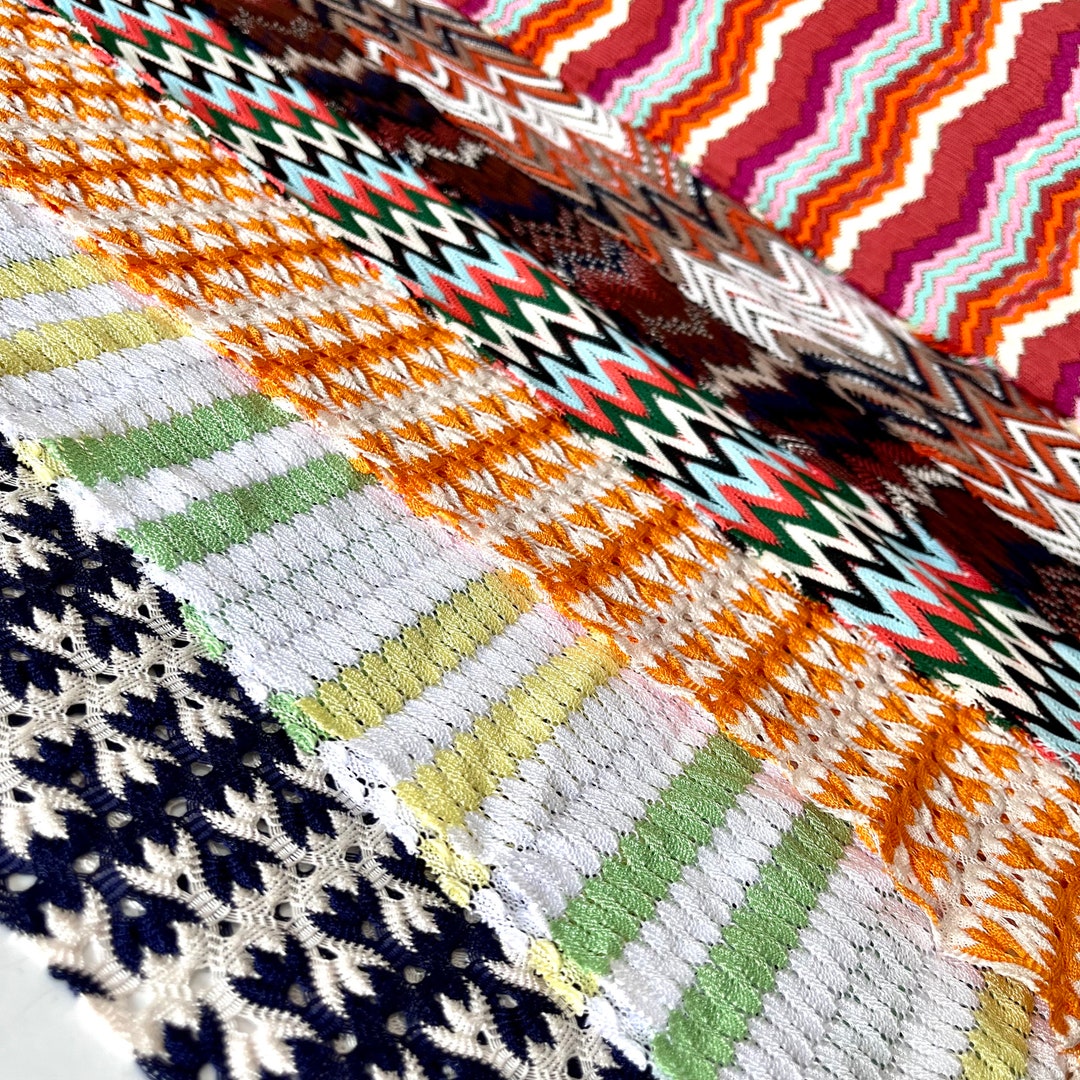 Zigzag Pattern Knitted Fabrics 150cm or 1.64 Yards or 57 Inches Width ...