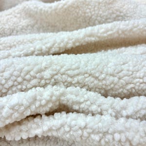 High Quality Boucle Teddy Fabric White, Upholstery Fabric by Yard ...