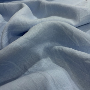 Ice Blue 100% Linen Fabric, Linen Dress-clothing Fabric, Natural Linen ...
