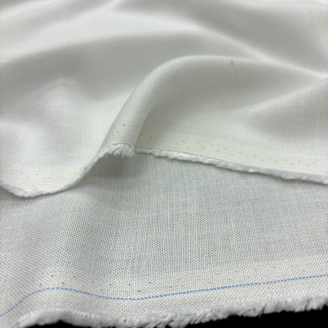 White Stonewashed Flowing Linen Fabric, Clothing Fabric, Linen for ...