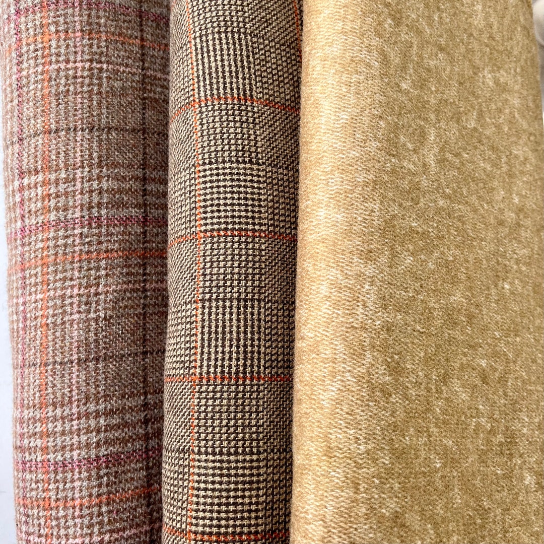 Tela clásica de tweed de lujo 100% lanaabrigo de - Etsy México