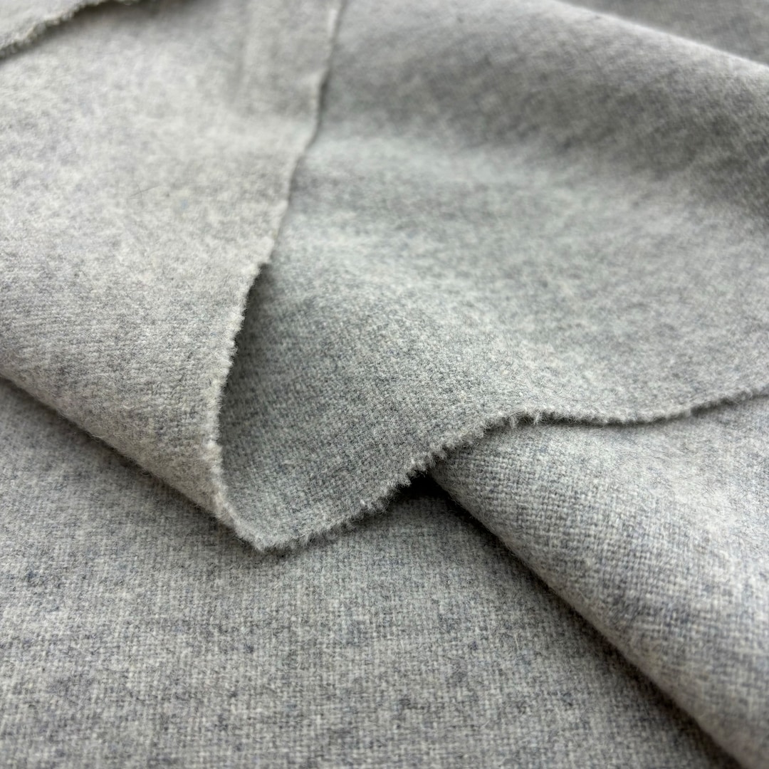 Gray Wool Gabardine Fabric: 100% Wool, 57" Wide - Etsy