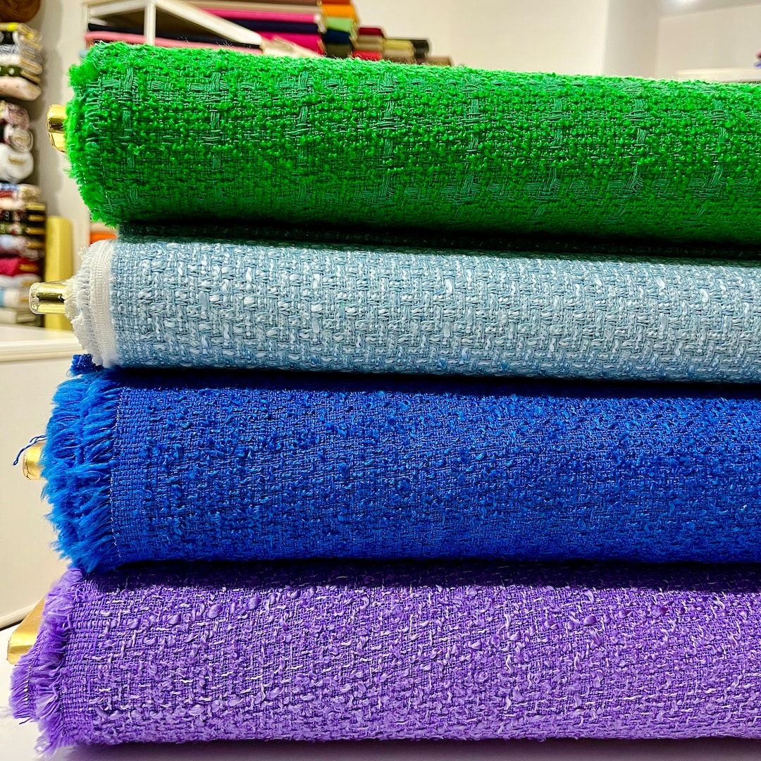 Luxury Cotton Tweed Fabric by the Yard for All Dresses and Jackets, 150cm/59in Wide - Etsy