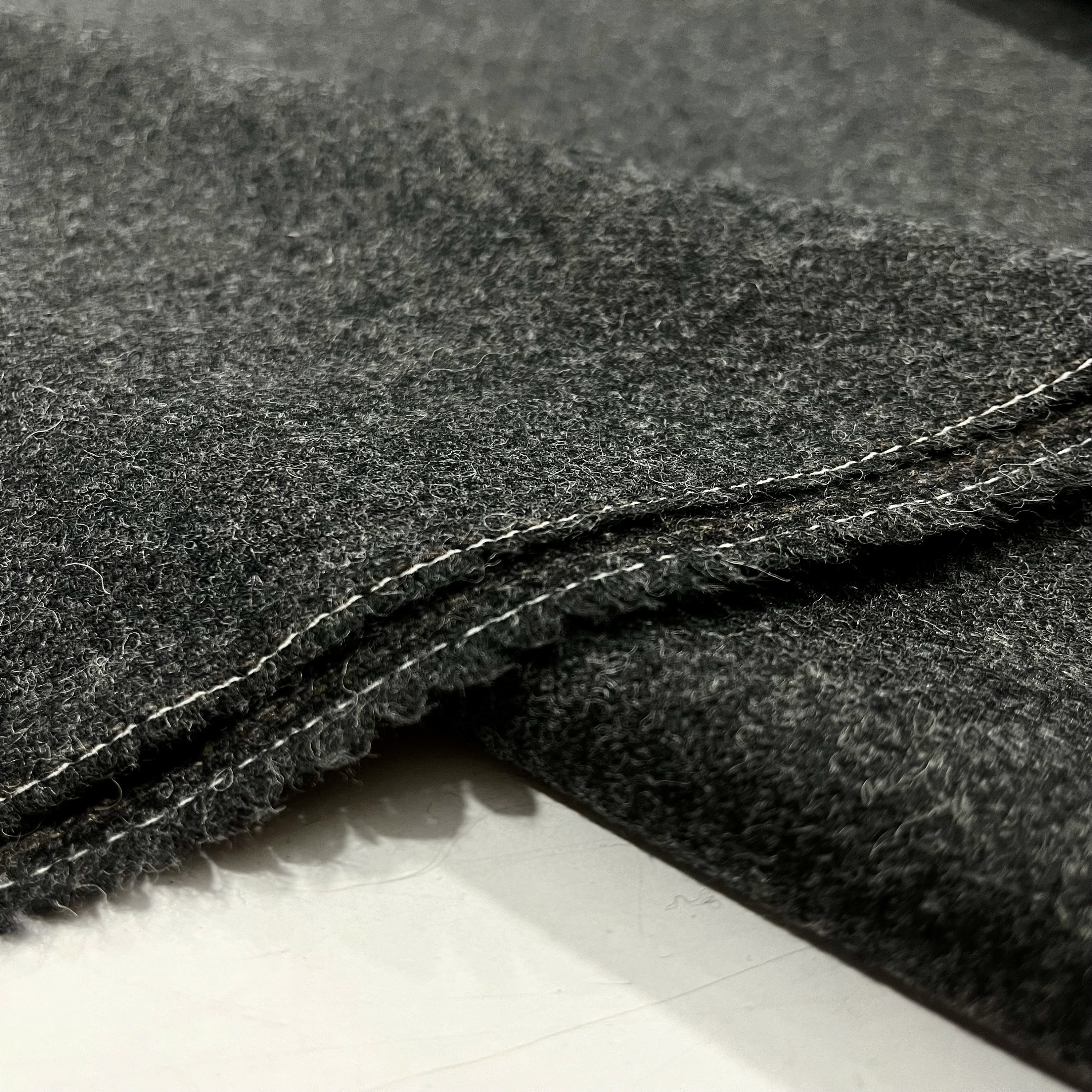 Fine 100% Wool Tweed Fabric in Smoke Gray for All Jackets, 150cm/59in ...