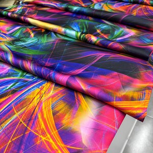 Italian Design Colorful Silky Satin Fabric, Satin-chiffon,clothing ...