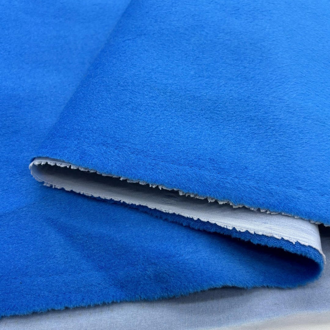 Blue Cashmere Wool-effect Fabric: Winter Coat, Jacket & Pants Fabric - Etsy