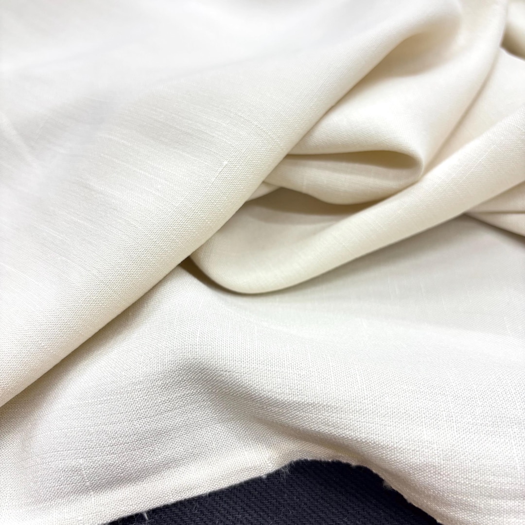 Natural Beige Luxury Linen Fabric – Soft Drapey Lightweight Material ...