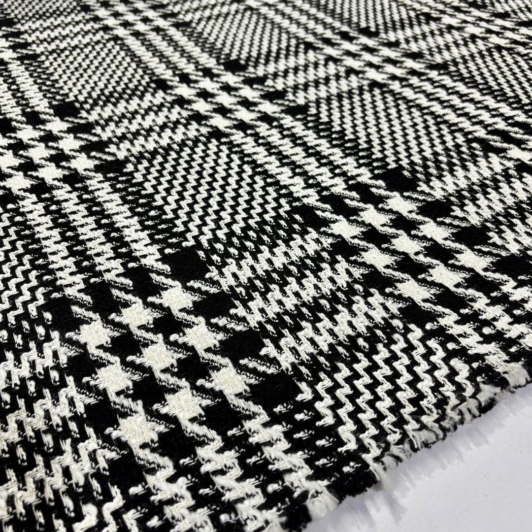 Super Checked Tweed Fabric, Coat-dress-skirt-luxury Tweed Fabric, Home ...