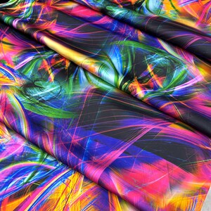 Italian Design Colorful Silky Satin Fabric, Satin-chiffon,clothing ...