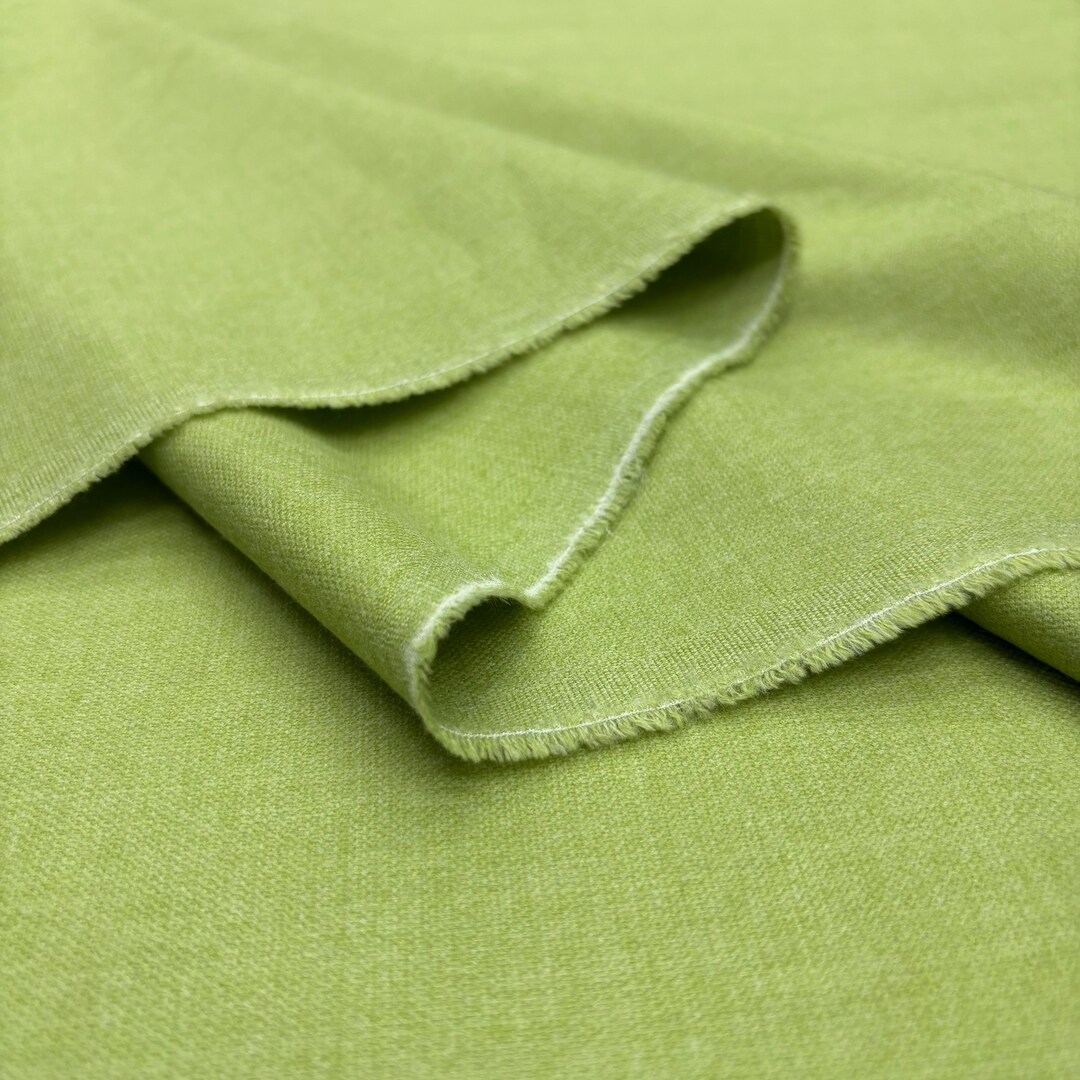 Pistachio Green Wool Effect Flannel Fabric: Unisex Clothing Material - Etsy