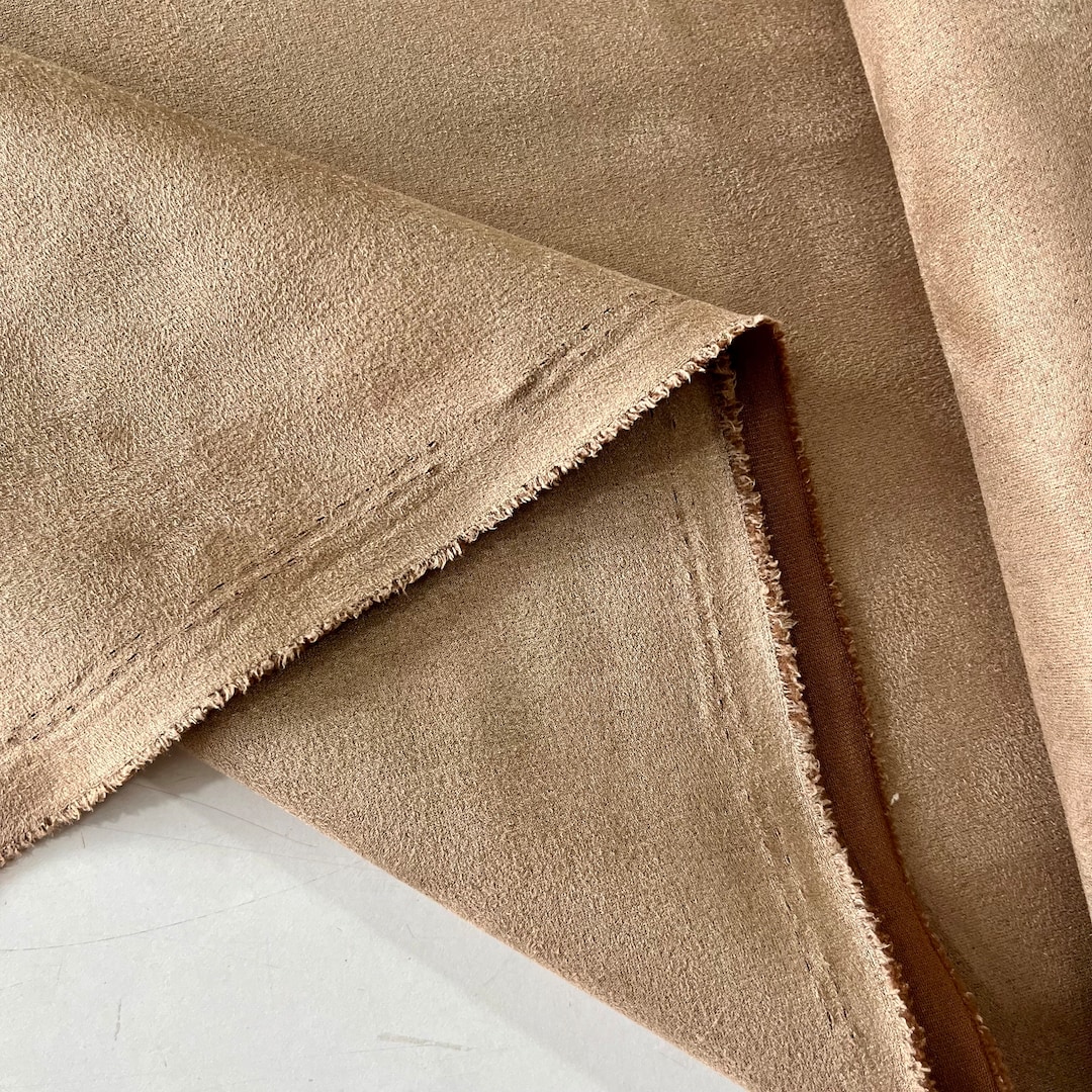 Mink Color Scuba Suede Fabric for All Dressmaking and Upholstery, 150cm ...