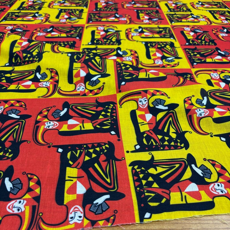 Italian Linen Fabric: Abstract Jester Design, Fashion & Home Textile ...