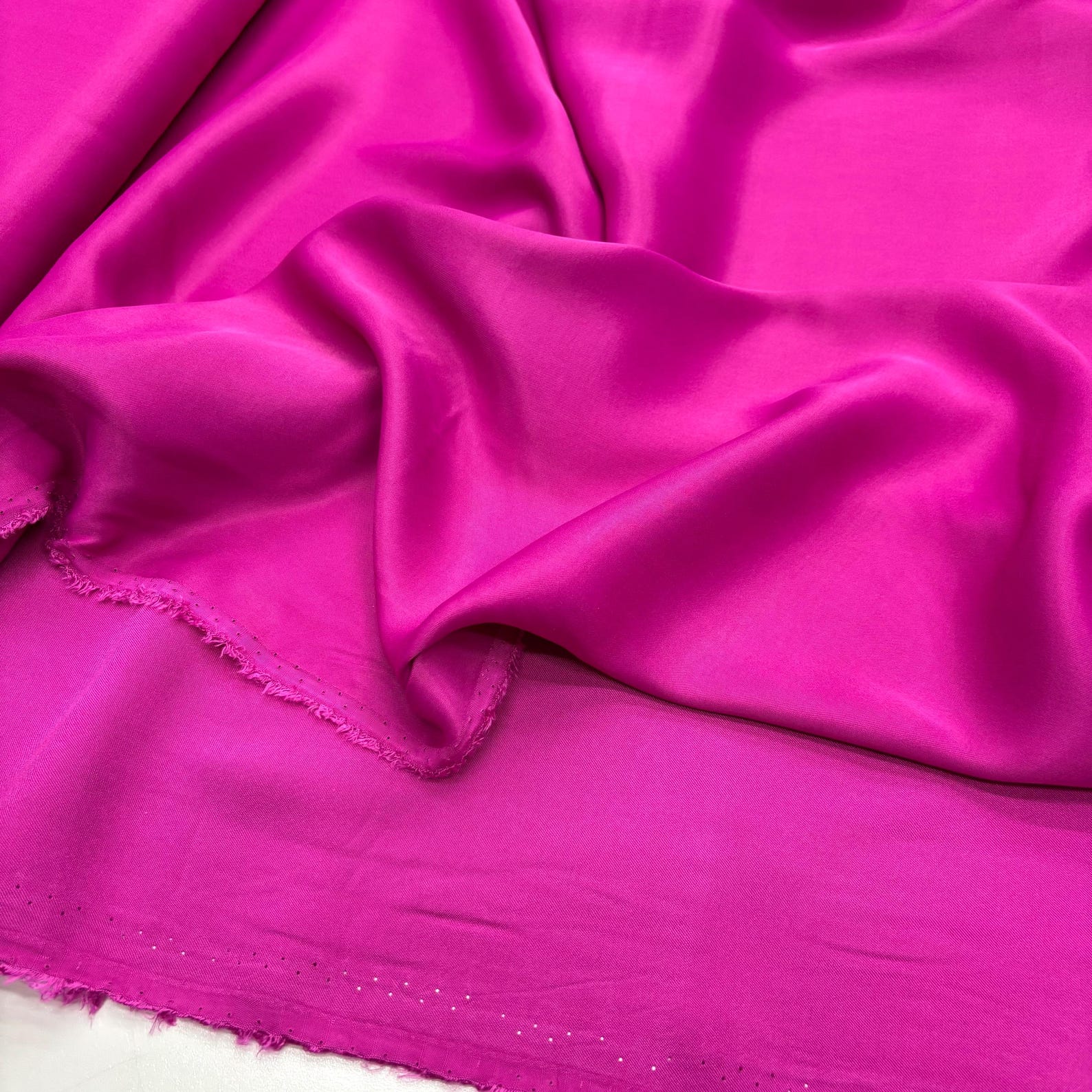 Fuchsia Rayon Cotton Cupro Fabric – Wrinkle-resistant Soft Drapey for ...