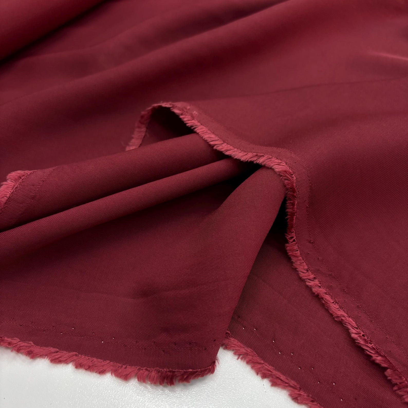Burgundy Rayon Cotton Cupro Fabric – Wrinkle-resistant Soft Drapey for ...