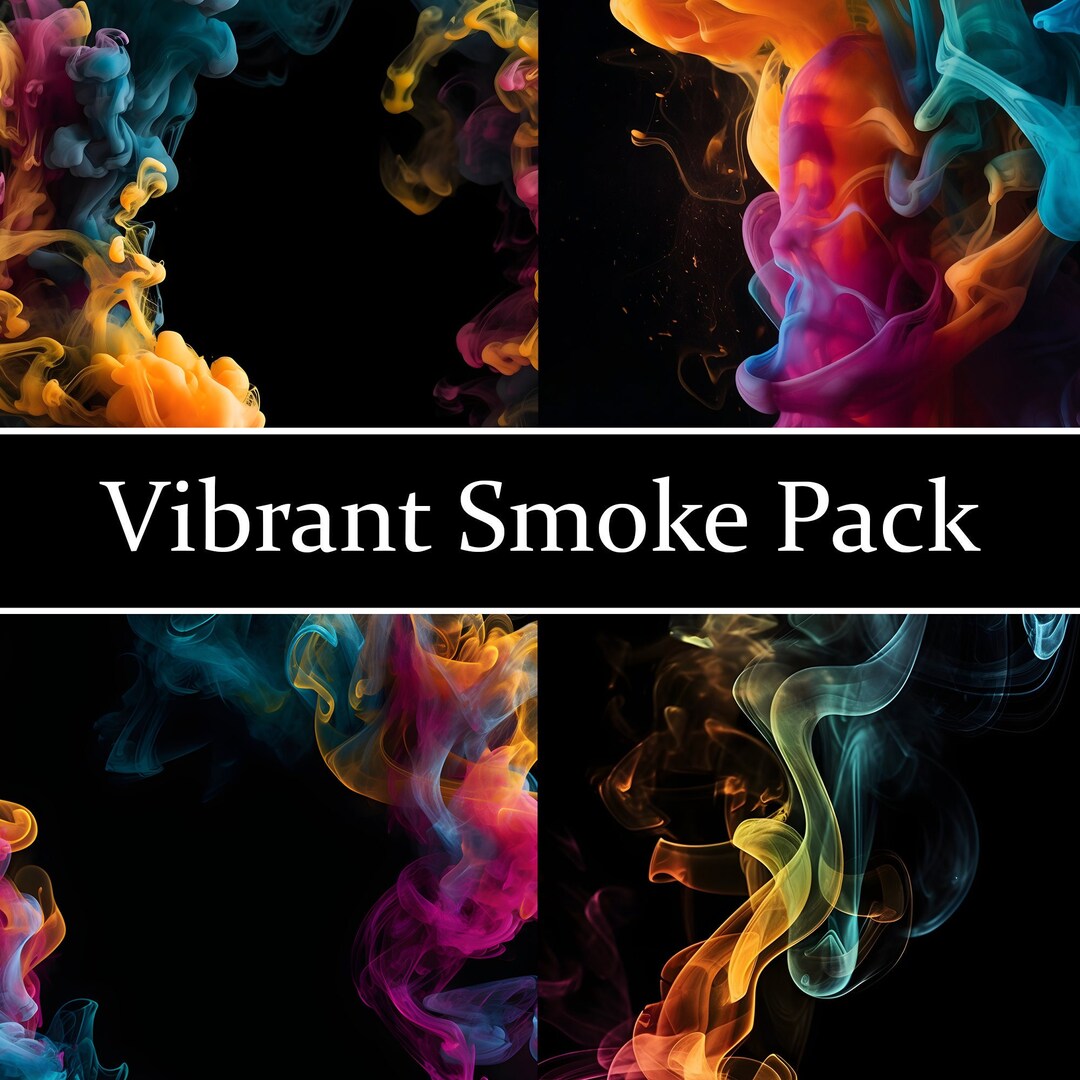 Vibrant Smoke Digital Paper Pack - Etsy