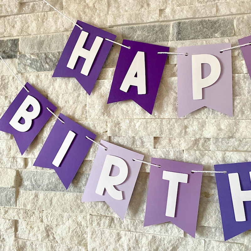 Purple Party Decor - Etsy