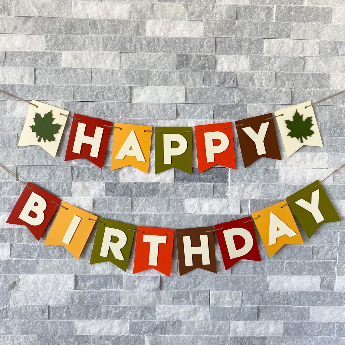 Fall Happy Birthday Banner Personalized Fall Banner - Etsy