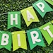 Lime Green Birthday Banner, Happy Birthday Banner, Green Custom Banner ...