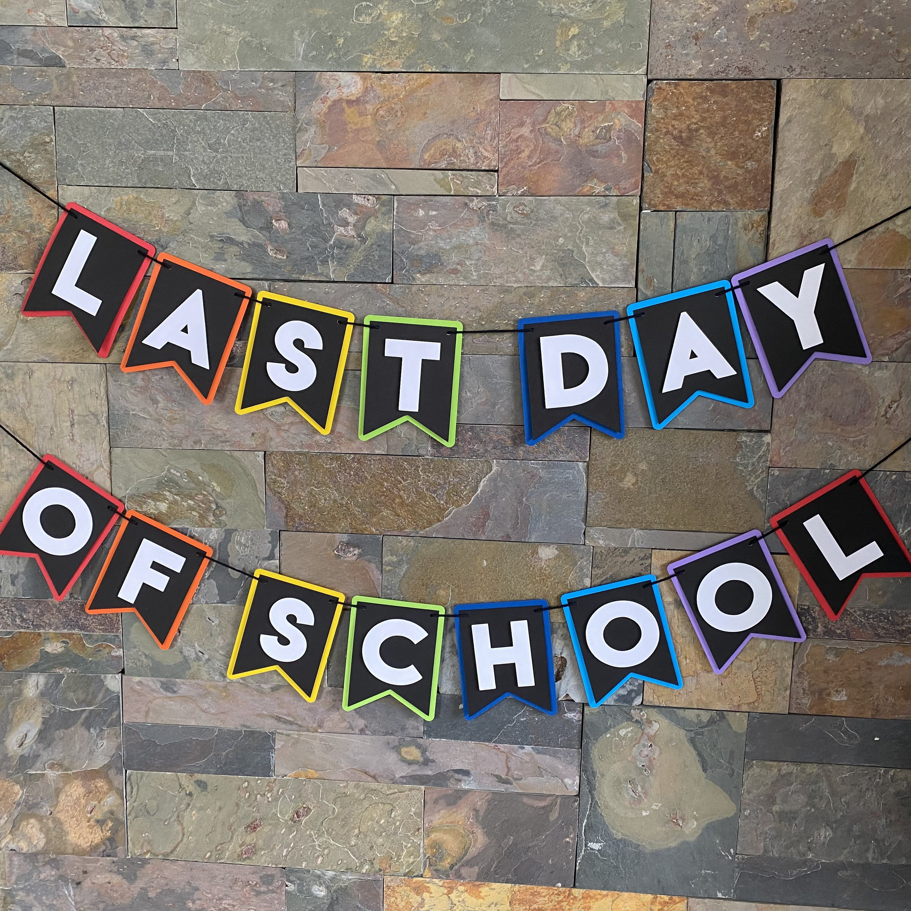 Last Day of School Banner Graduation Party Decorations End - Etsy
