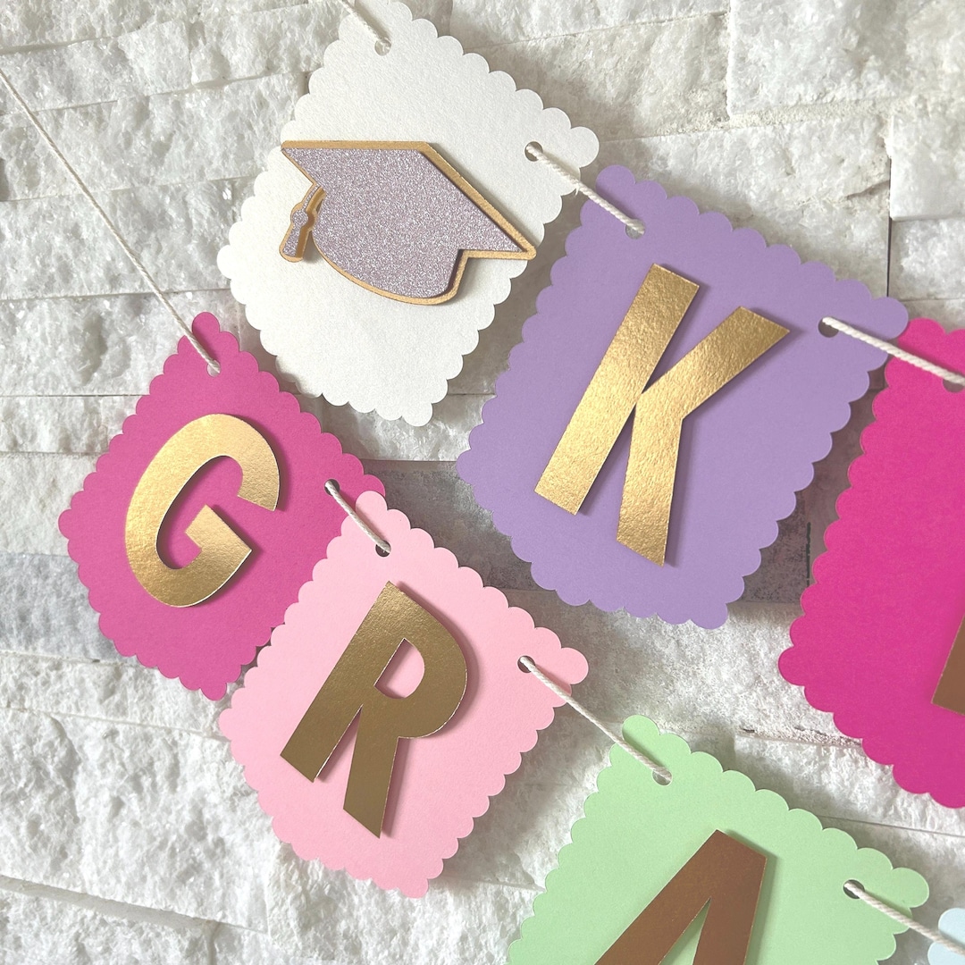 Kindergarten Graduation Theme Party, Preschool Graduation Banner ...