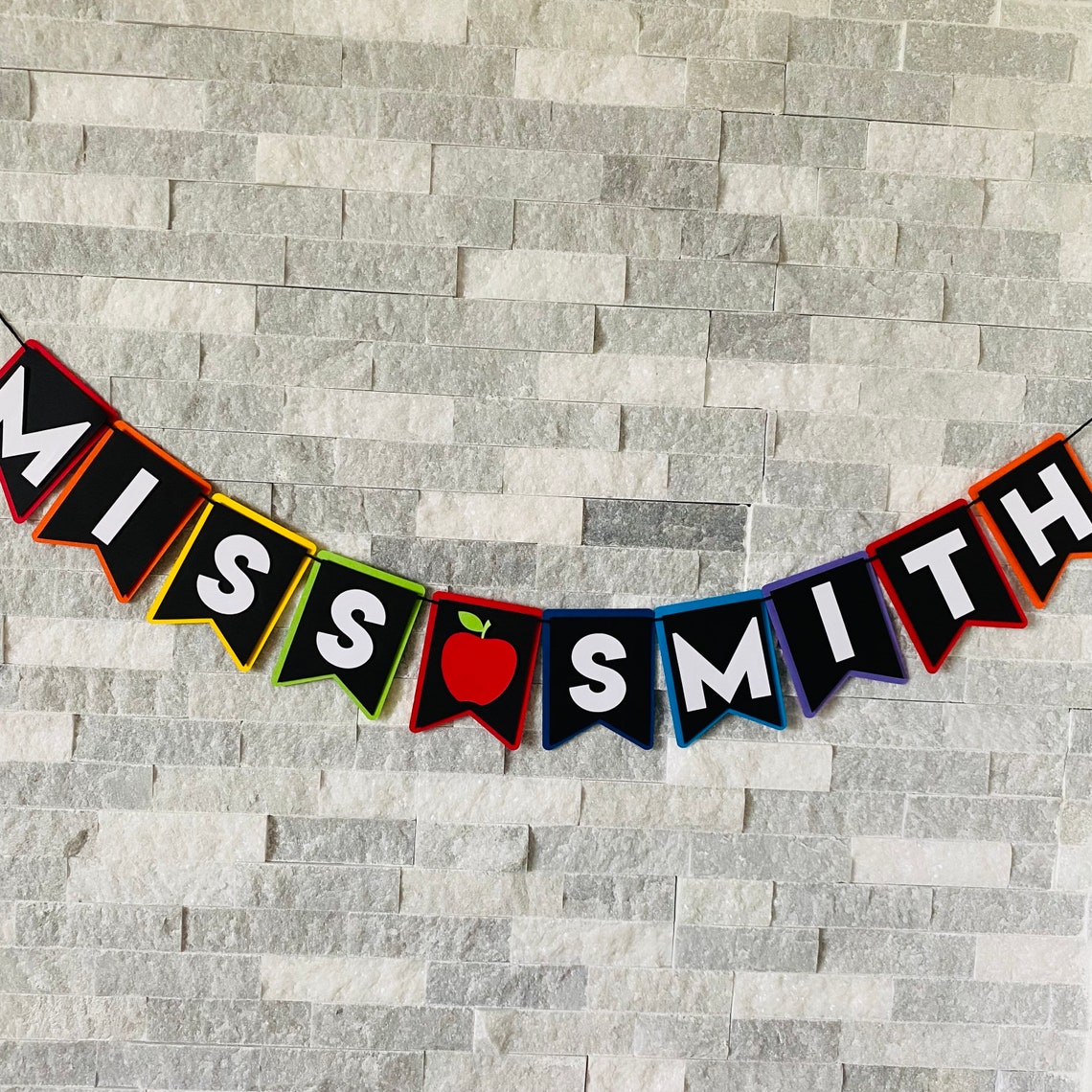 Personalized Teacher Banner Custom Name Banner Teacher Gift - Etsy
