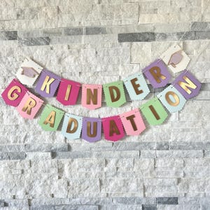 Kindergarten Graduation Theme Party, Preschool Graduation Banner ...
