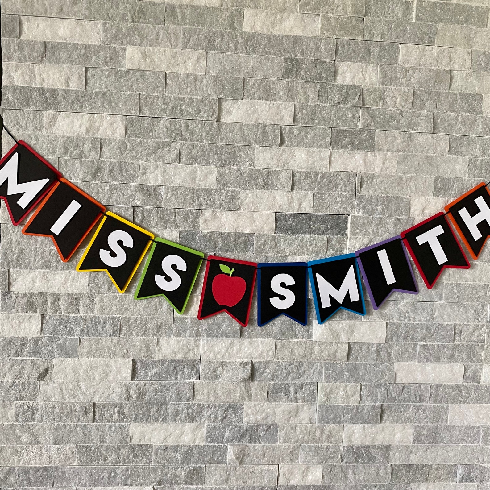 Personalized Teacher Banner Custom Name Banner Teacher Gift - Etsy