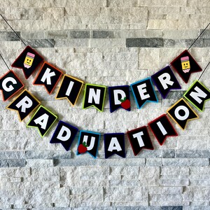 Kindergarten Graduation Theme Party, Preschool Graduation Banner ...