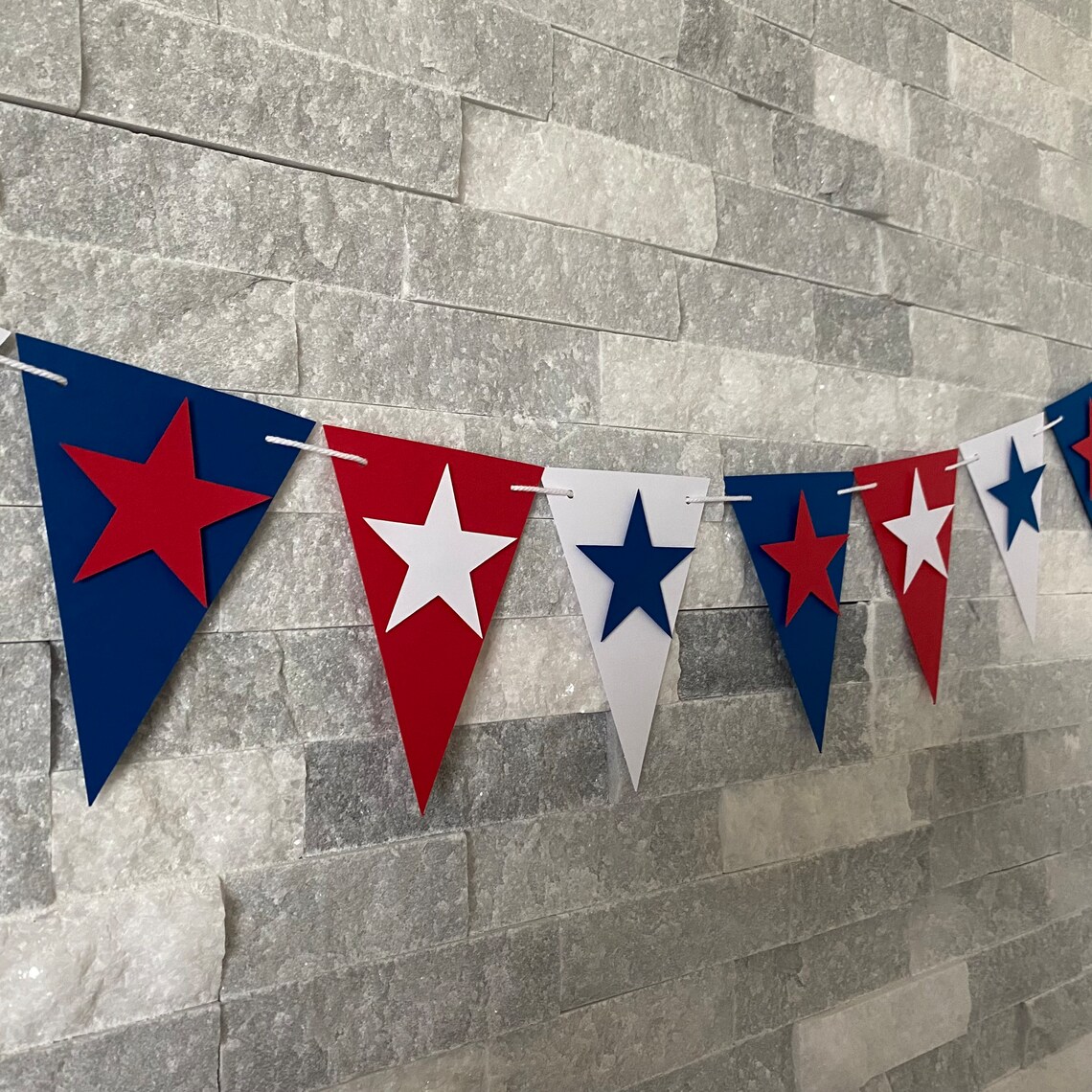4th of July Banner Patriotic Stars Banner Fourth of July - Etsy