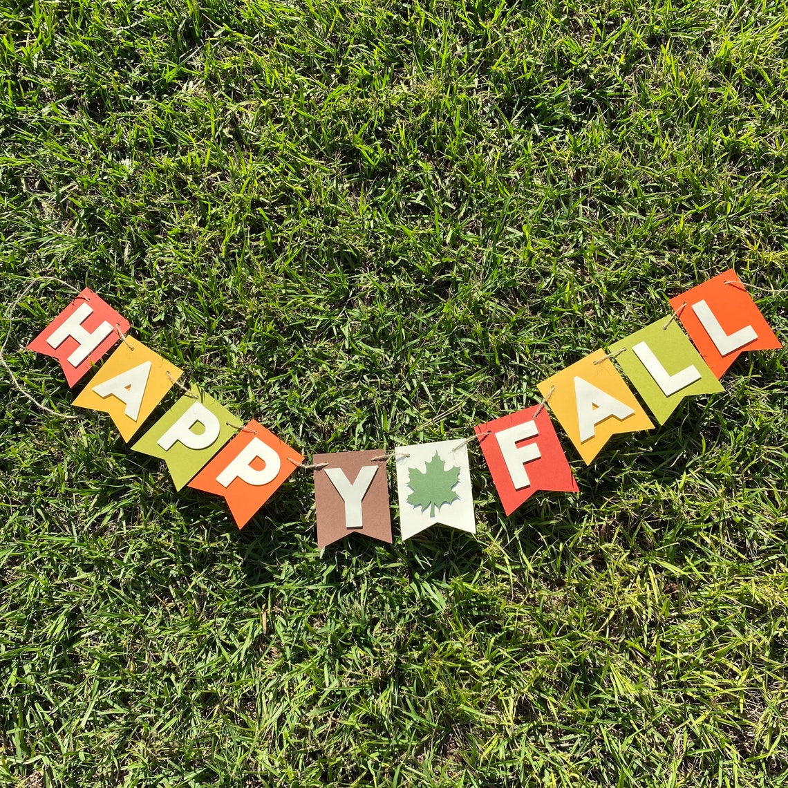 Thankful Banner Personalized Fall Banner Thanksgiving - Etsy