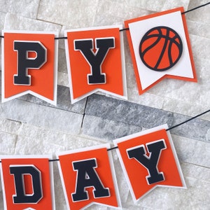 Happy Birthday Basketball Banner, Personalized Basketball Birthday ...