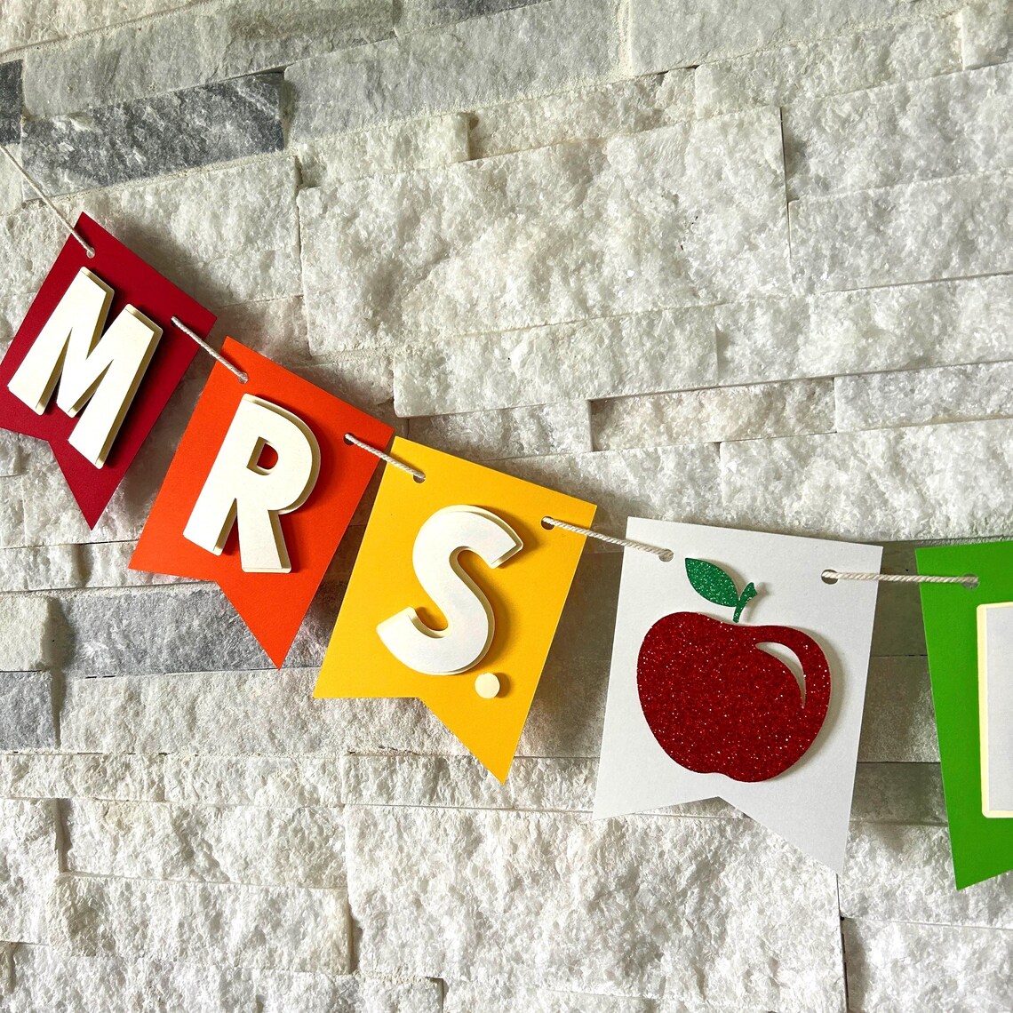 Classroom Teacher Name Banner, Personalized Teacher Banner, Custom Name ...