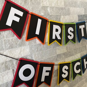 First Day of School Banner, Back to School Banner, First Day of School ...