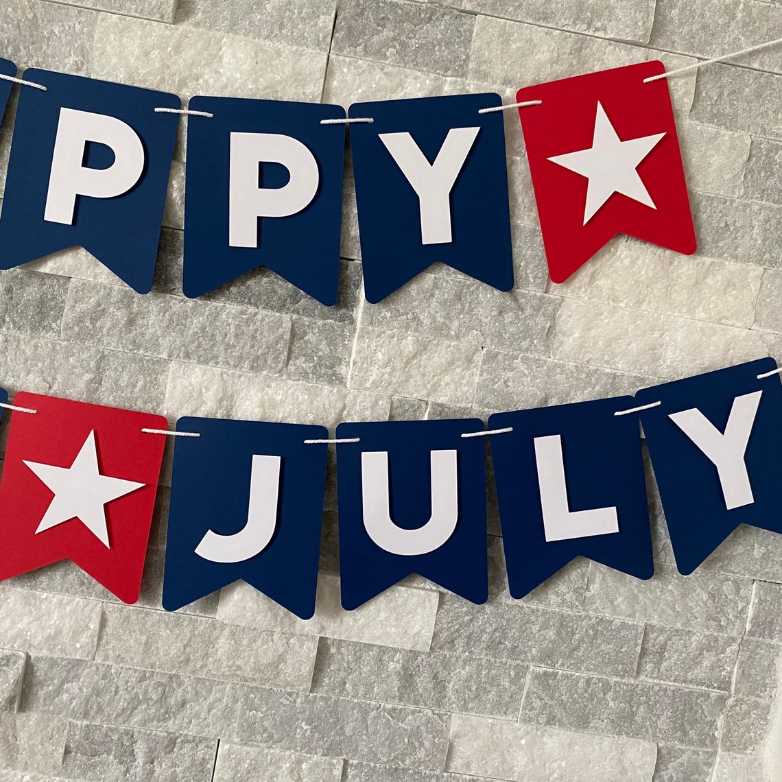 Happy 4th of July Banner Fourth of July Banner Patriotic - Etsy