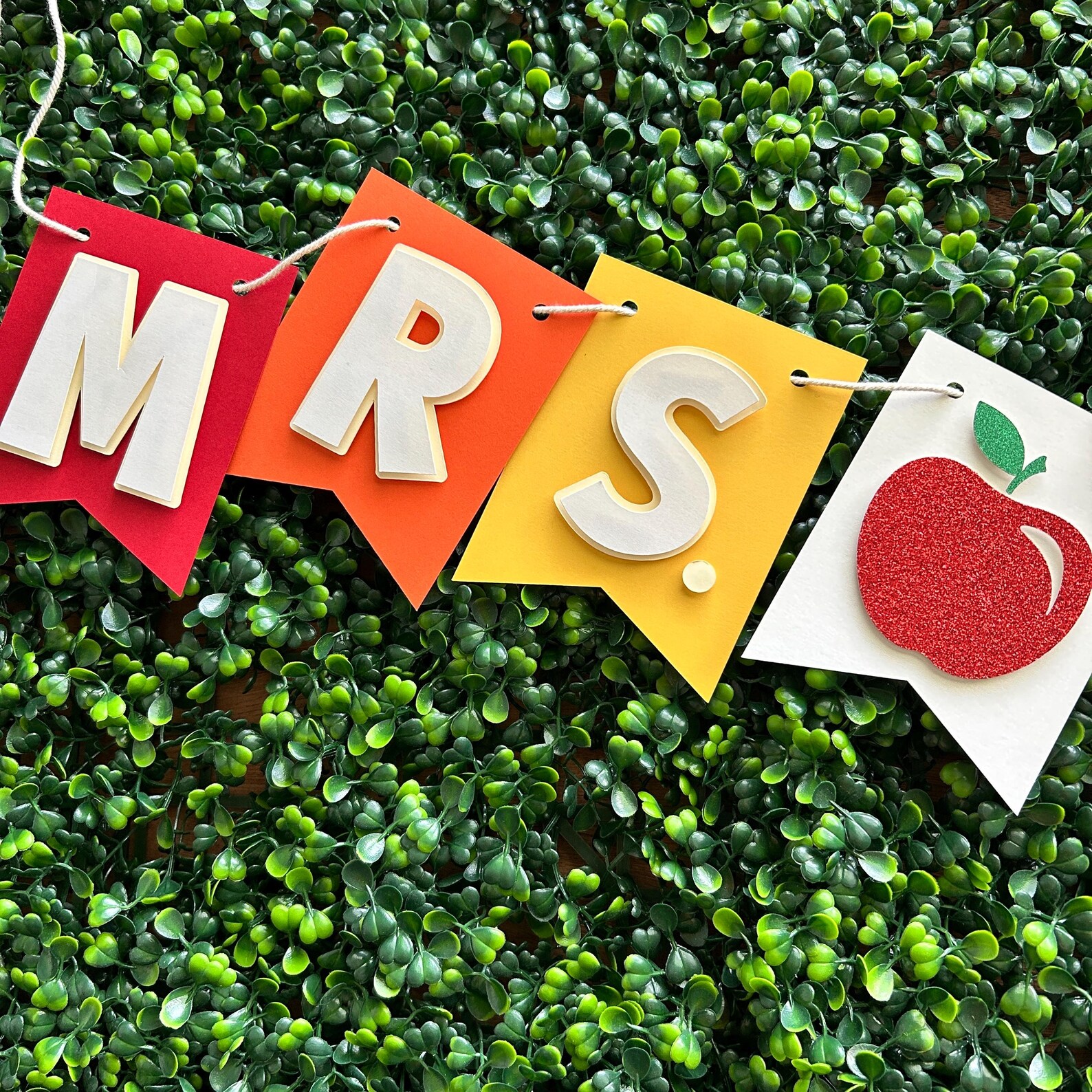 Classroom Teacher Name Banner, Personalized Teacher Banner, Custom Name ...